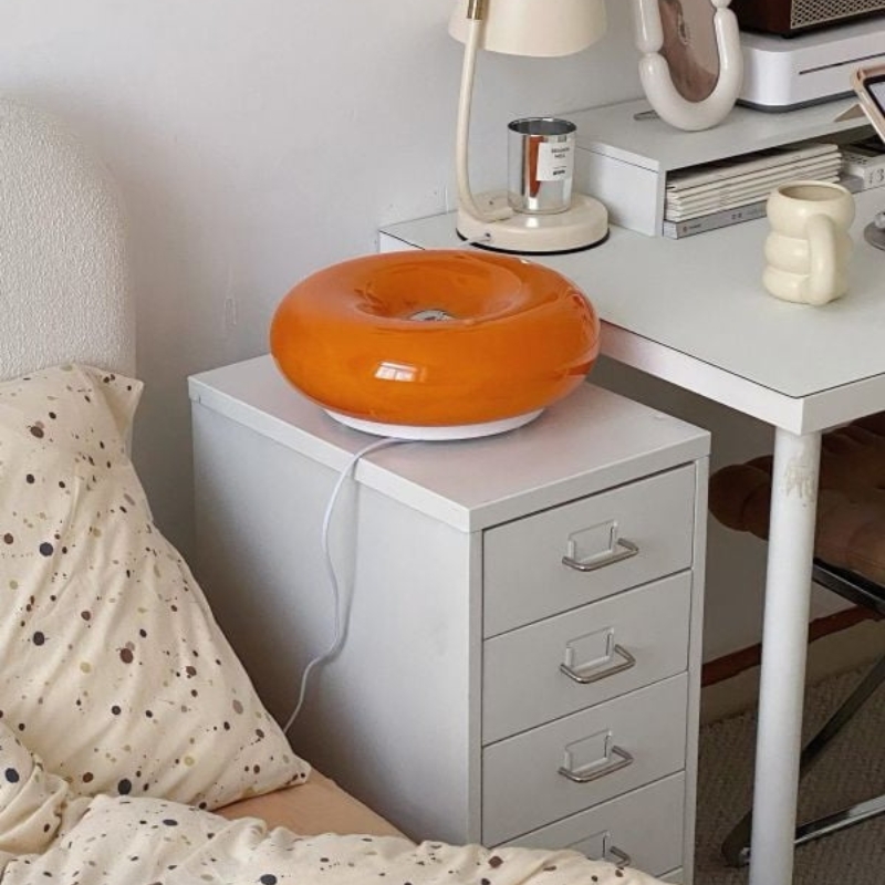 Decorative Glass Donut Table Lamp Wall Sconce
